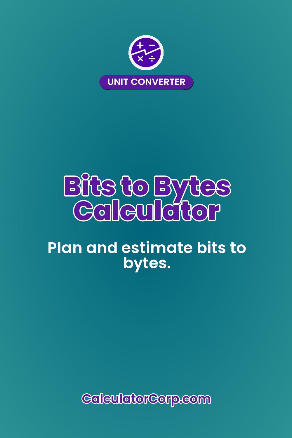 Bits To Bytes Calculator