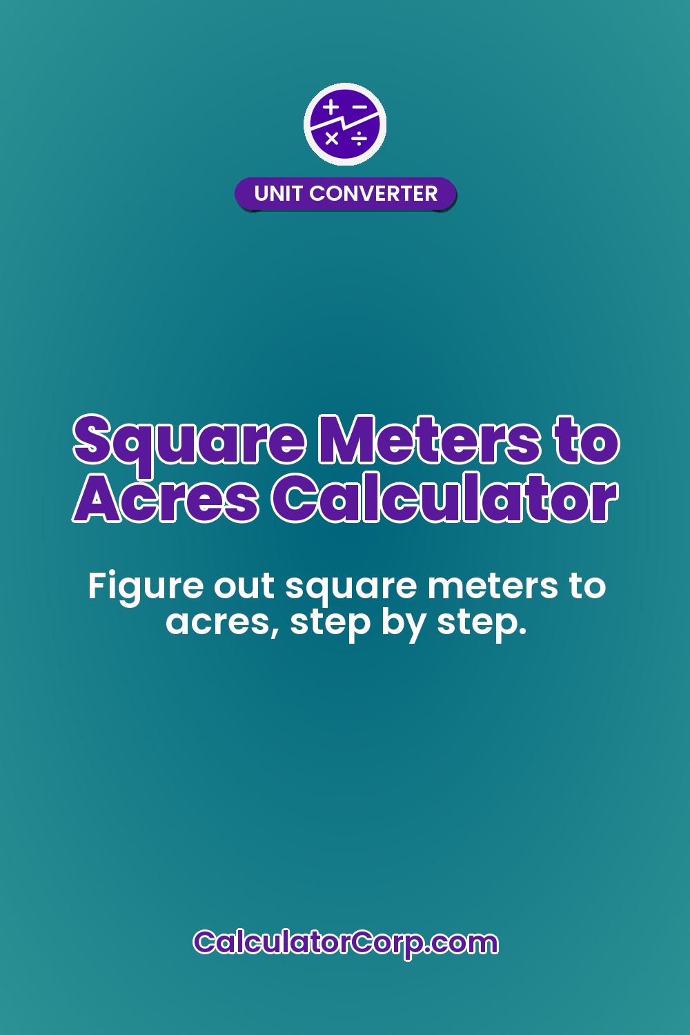 Square Meters To Acres Calculator