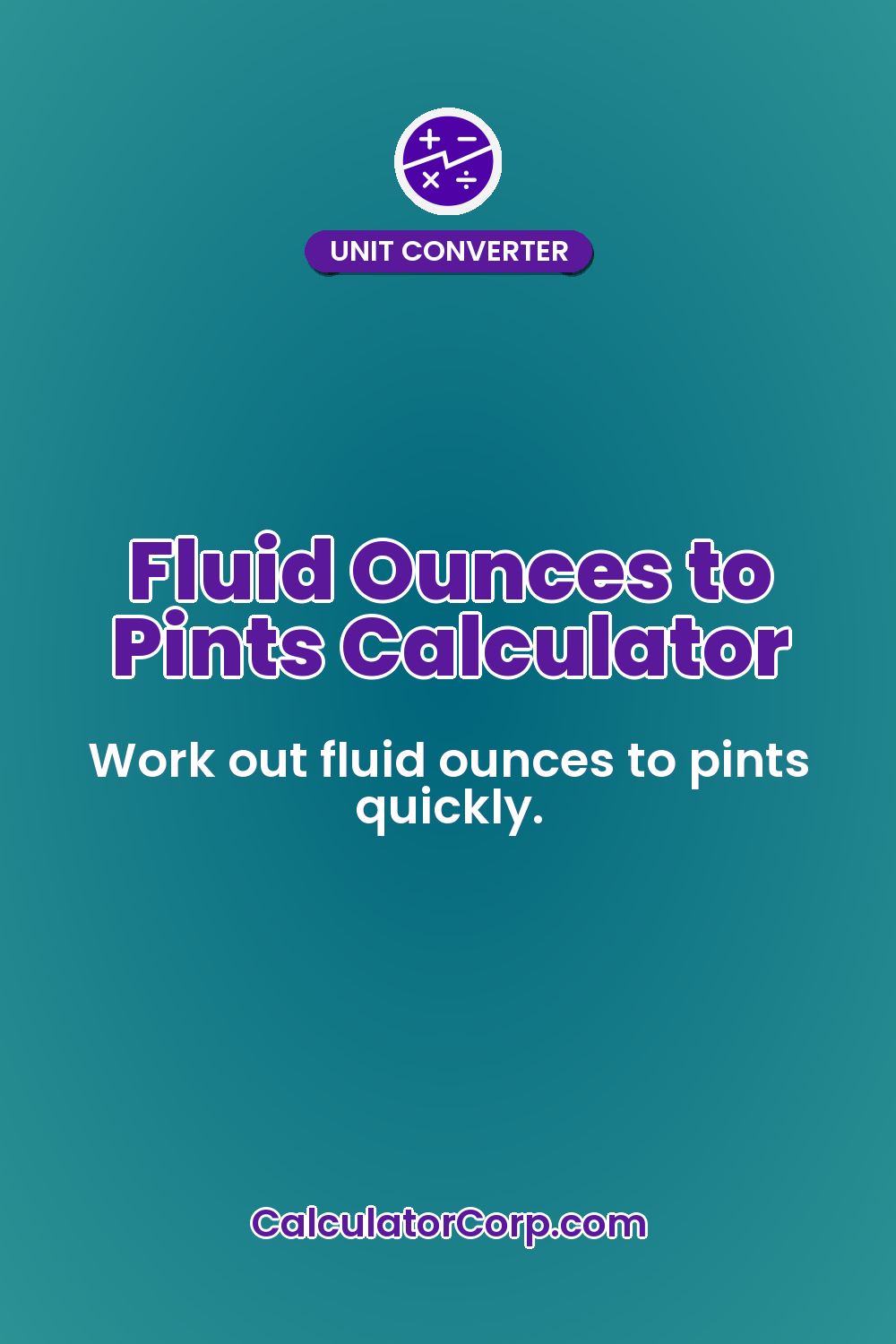 Fluid Ounces To Pints Calculator