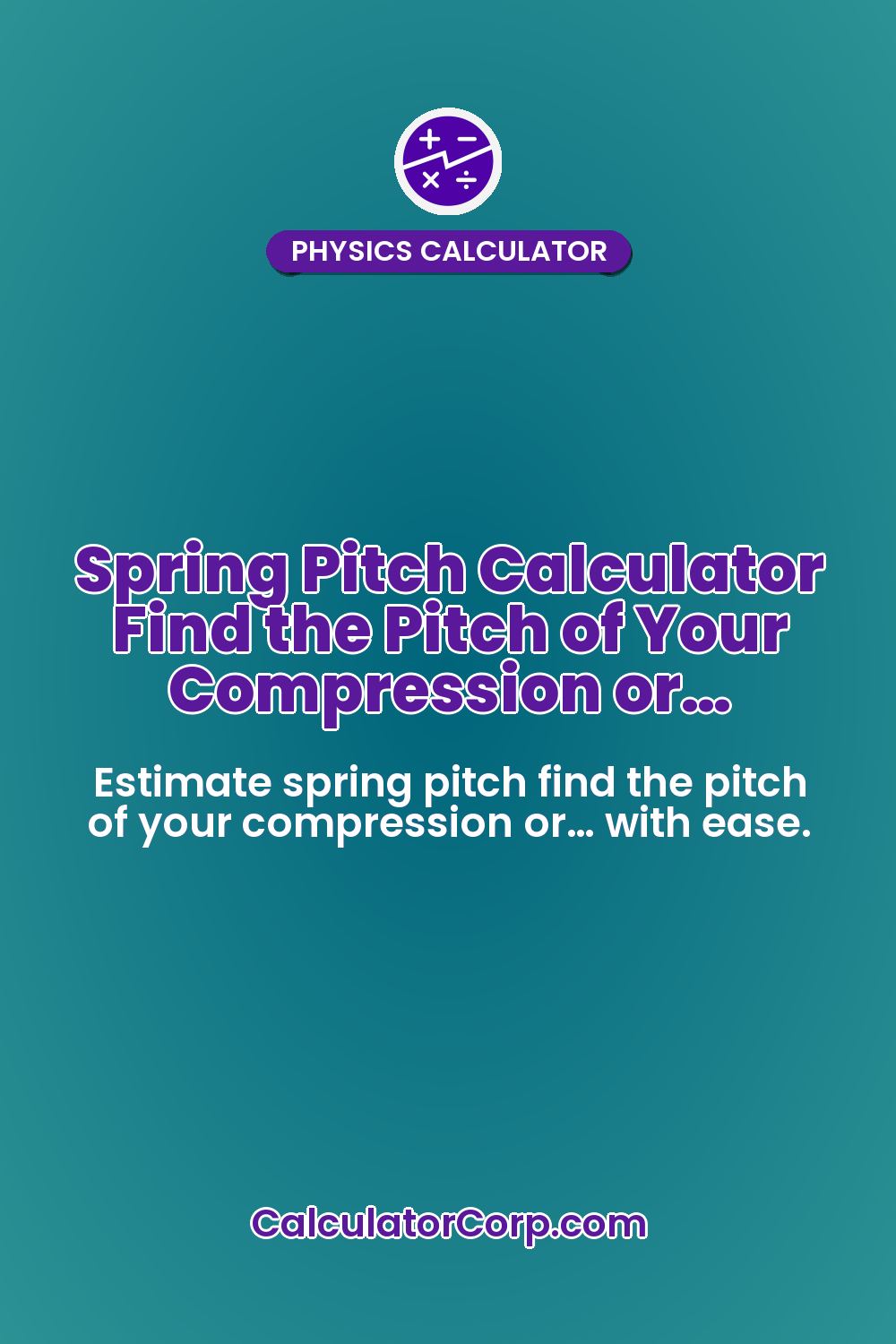 Spring Pitch Calculator | Find The Pitch Of Your Compression Or ...