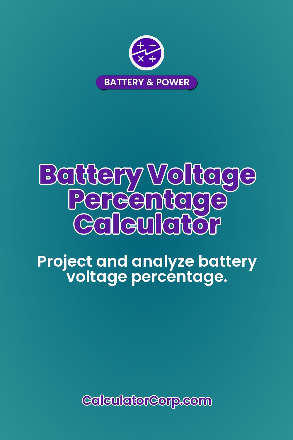 Battery Voltage Percentage Calculator