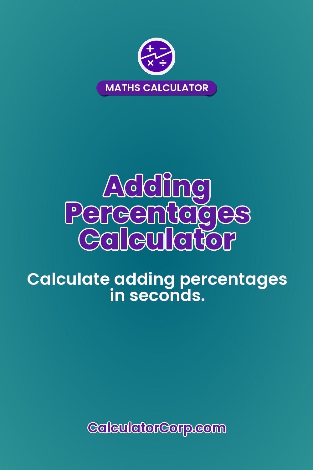 Adding Percentages Calculator