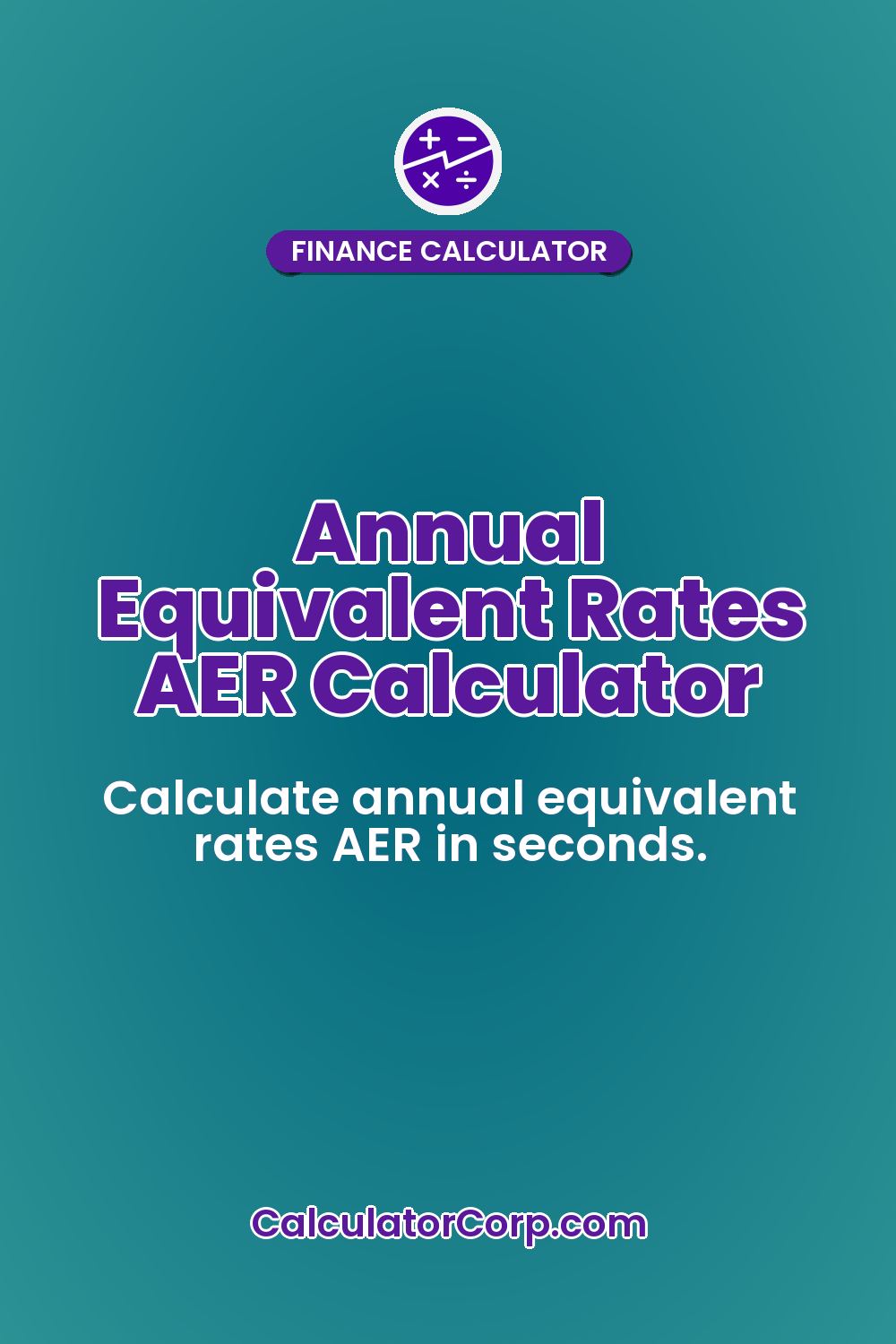 Annual Equivalent Rates AER Calculator