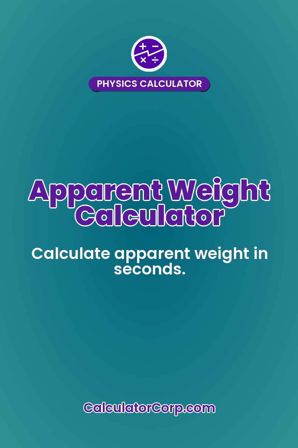 Apparent Weight Calculator