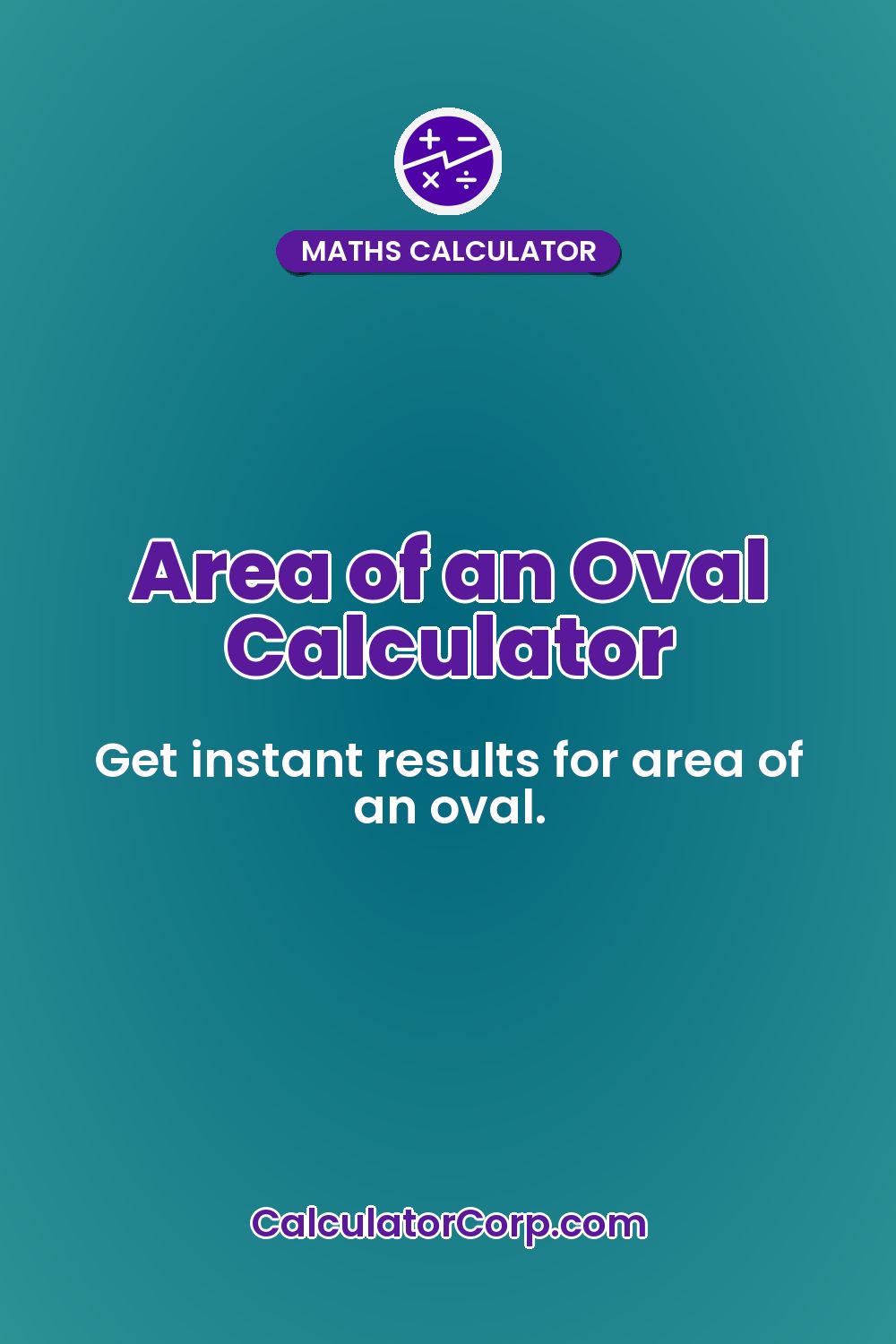 Area Of An Oval Calculator