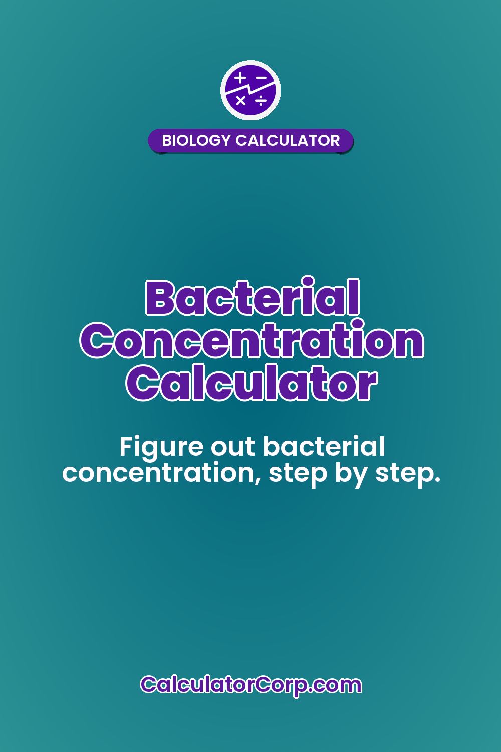 Bacterial Concentration Calculator