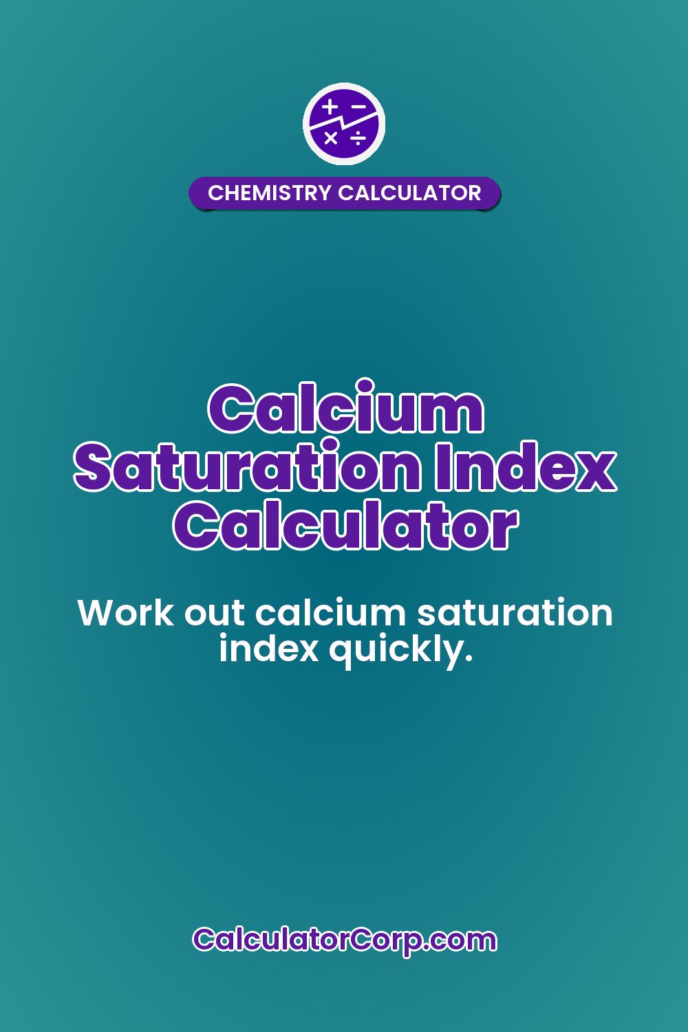 Calcium Saturation Index Calculator