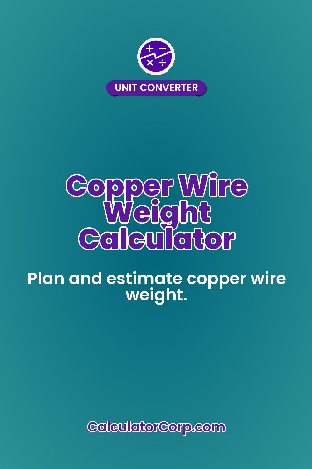 Copper Wire Weight Calculator