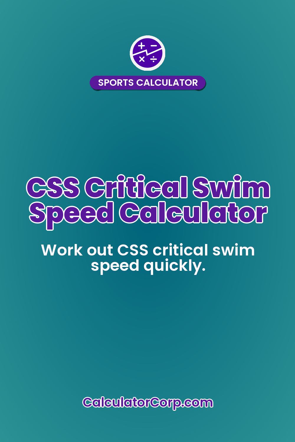 CSS Critical Swim Speed Calculator