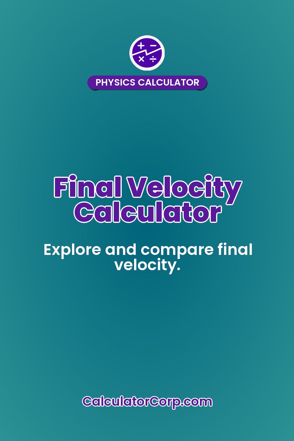 Final Velocity Calculator
