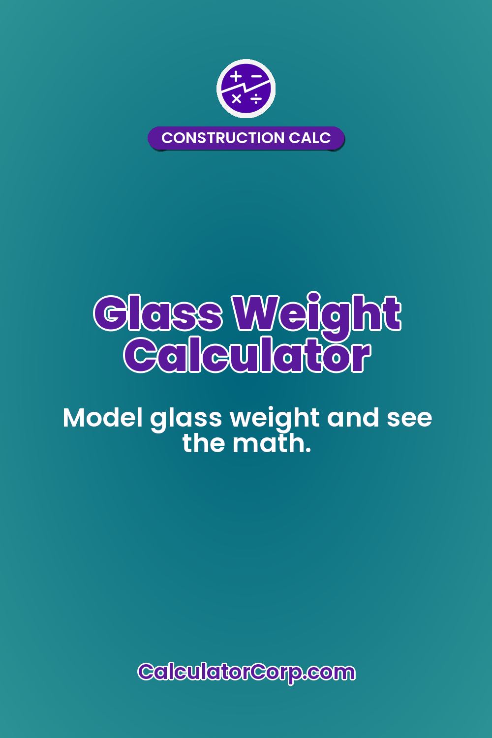 Glass Weight Calculator