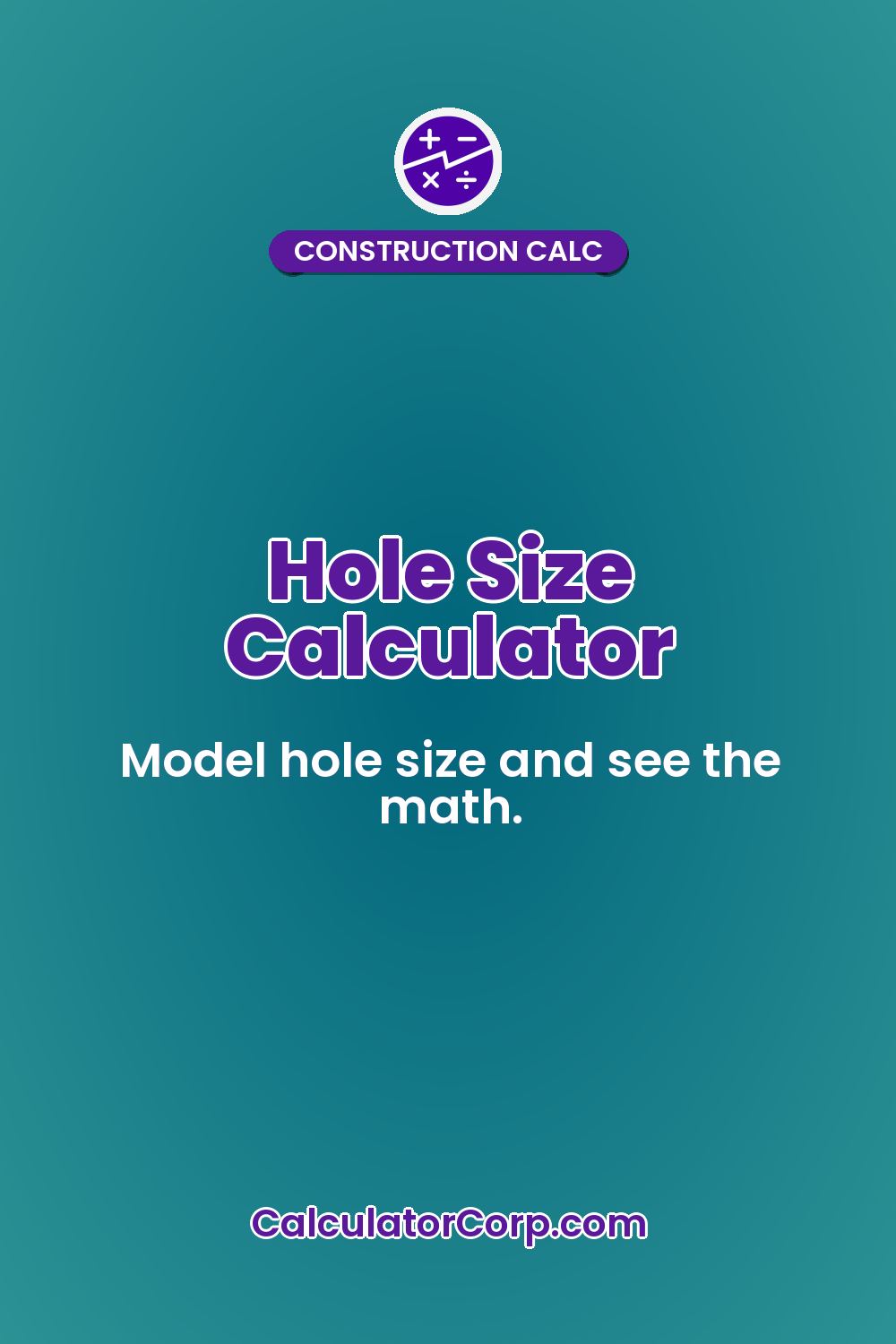 Hole Size Calculator