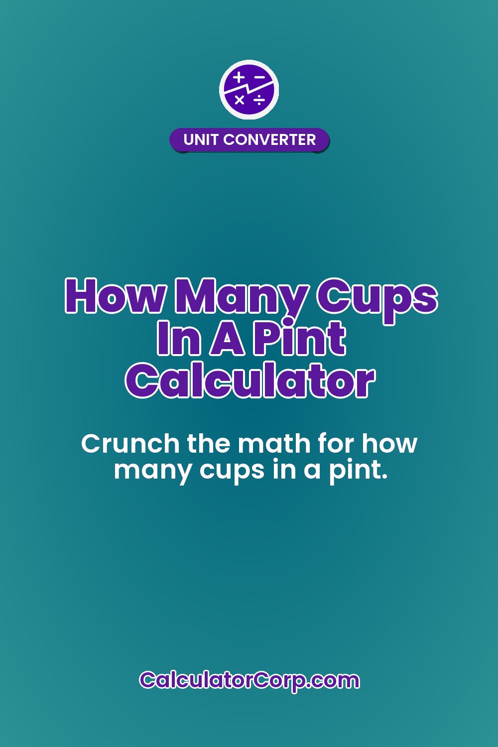How Many Cups In A Pint Calculator