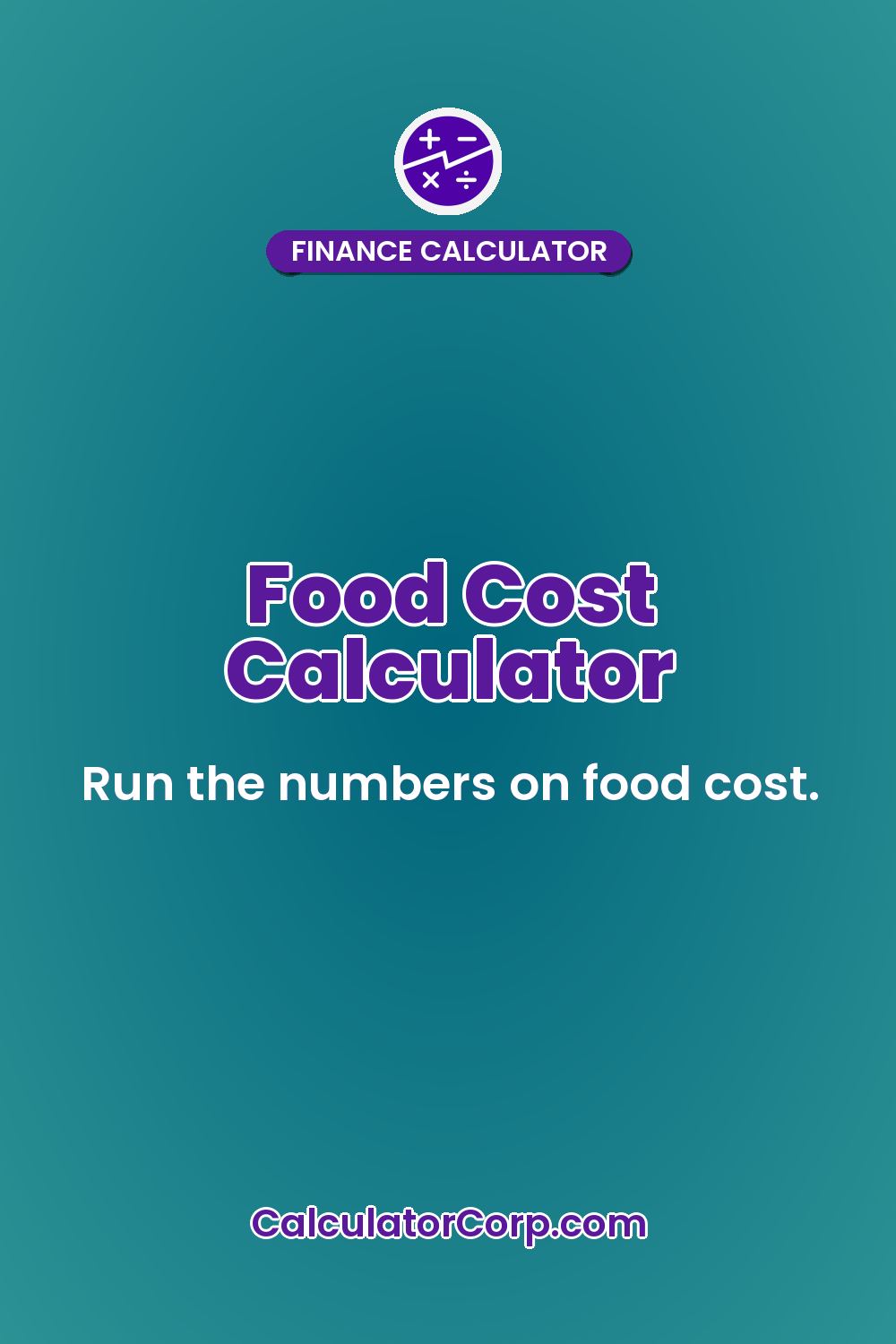 How To Calculate Food Cost Calculator