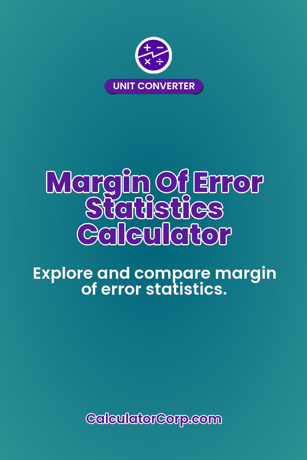 How To Calculate Margin Of Error Statistics Calculator