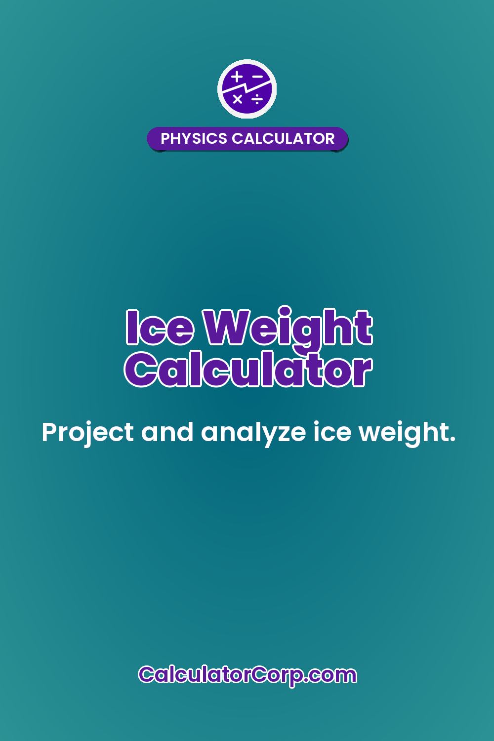 Ice Weight Calculator