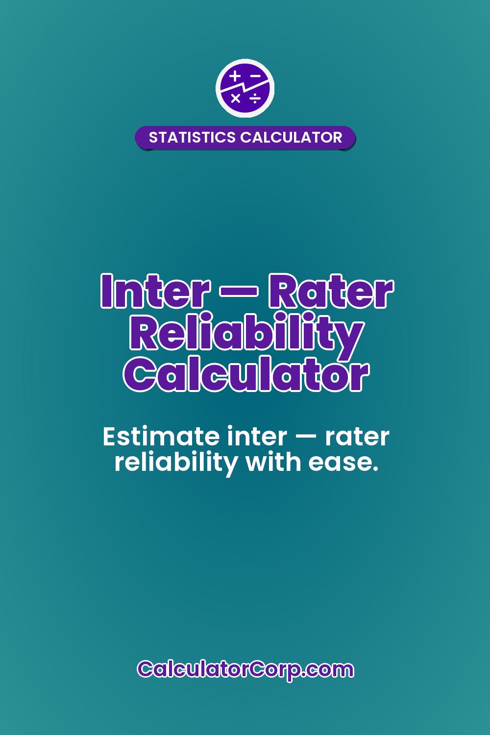 Inter-Rater Reliability Calculator