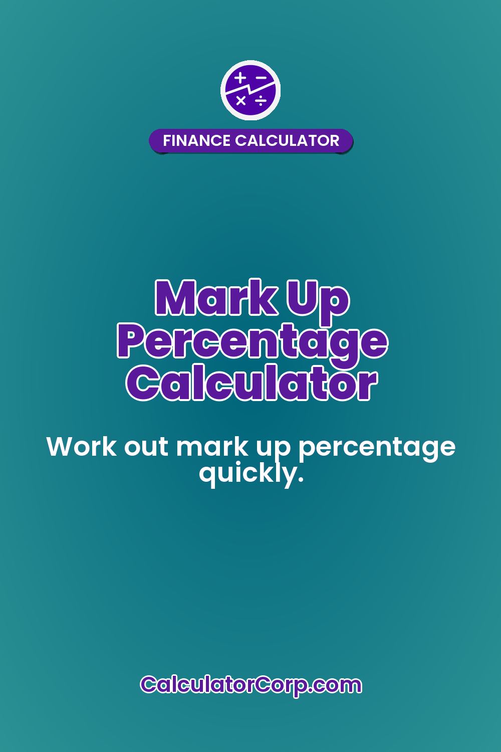 Mark Up Percentage Calculator