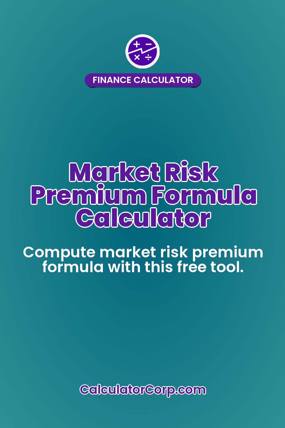 Market Risk Premium Formula Calculator