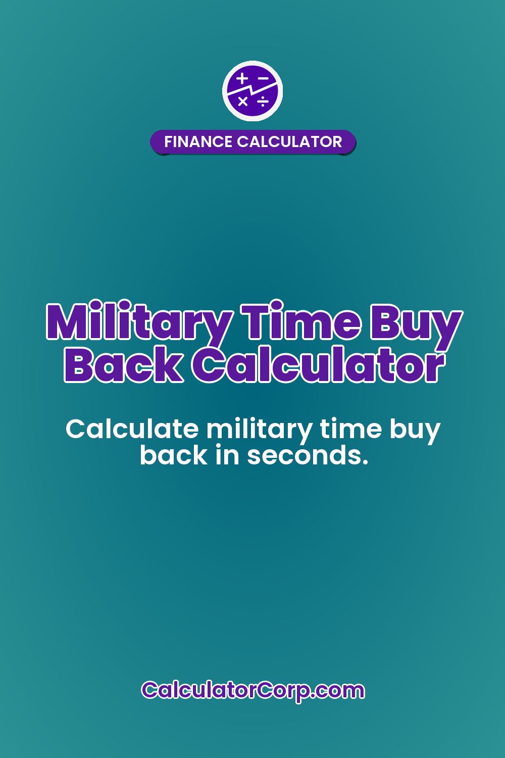 Military Time Buy Back Calculator