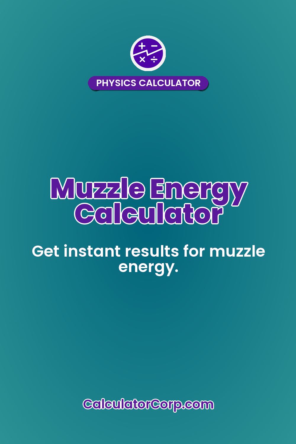 Muzzle Energy Calculator