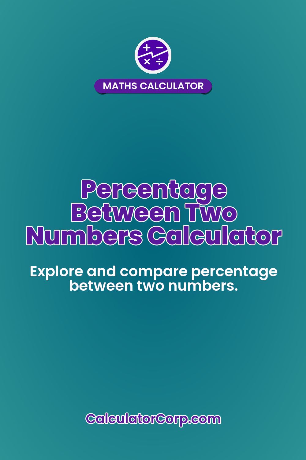 Percentage Between Two Numbers Calculator
